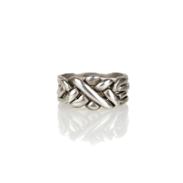 Sterling Puzzle Ring - Etsy