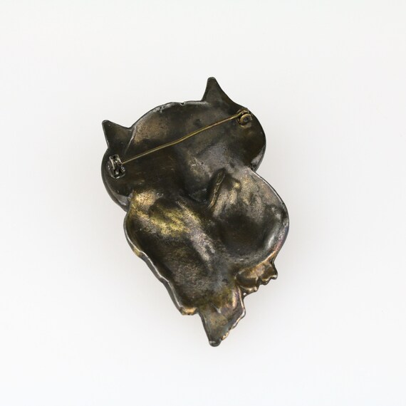 Rare Vintage Unsigned Silson Inc. Owl Brooch Spratlin… - Gem