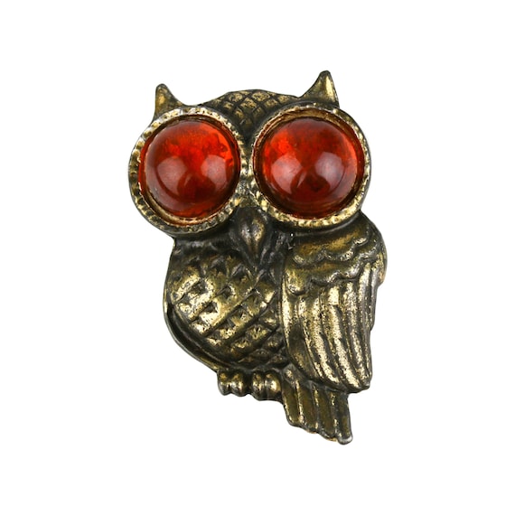 Rare Vintage Unsigned Silson Inc. Owl Brooch Spratlin… - Gem