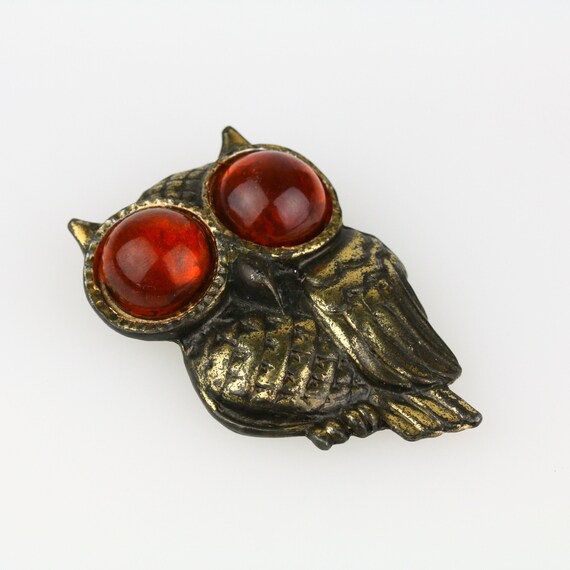 Rare Vintage Unsigned Silson Inc. Owl Brooch Spratlin… - Gem