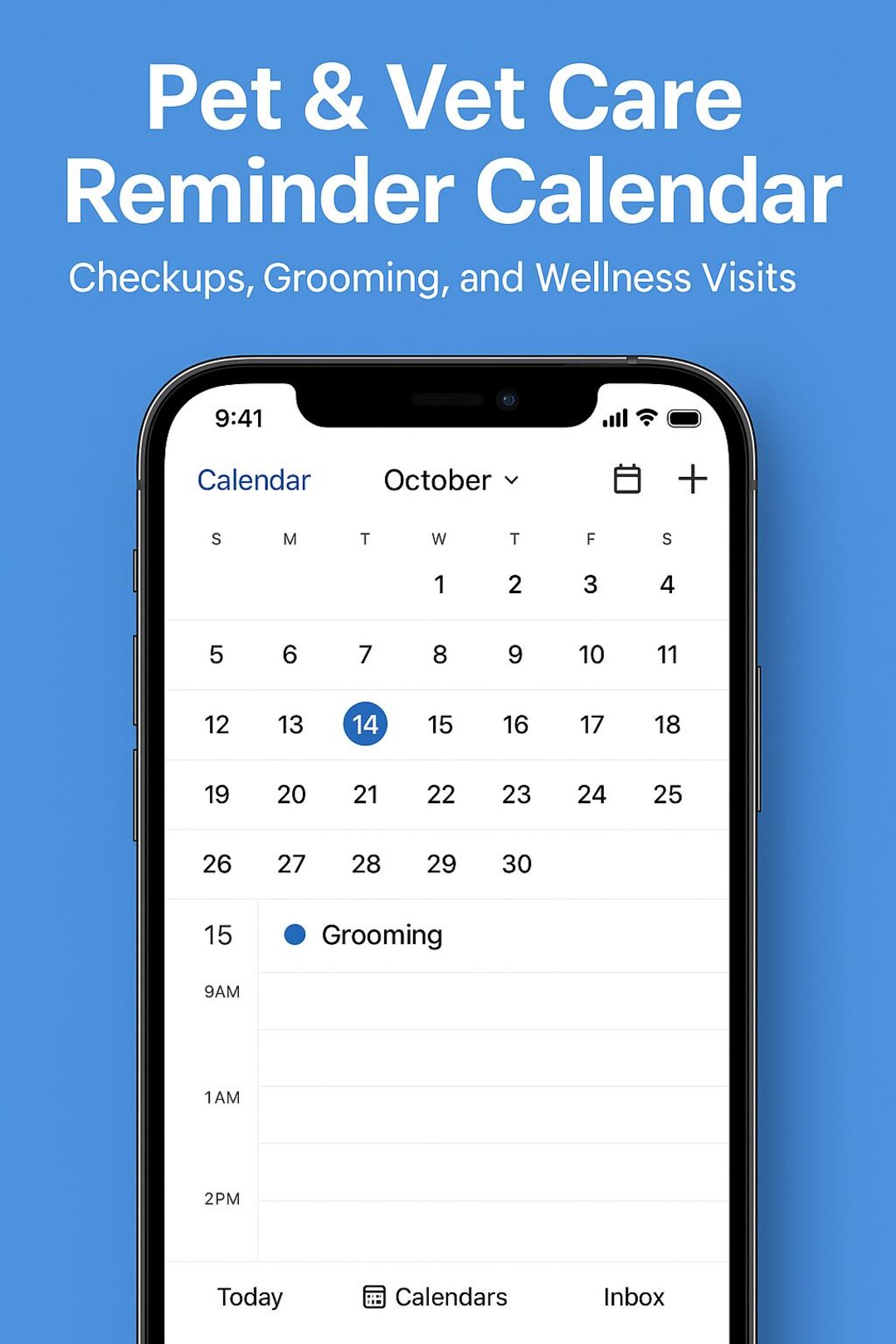 Pet Care Calendar: Vet, Grooming Reminders for Gmail, Ical, Outlook - Etsy