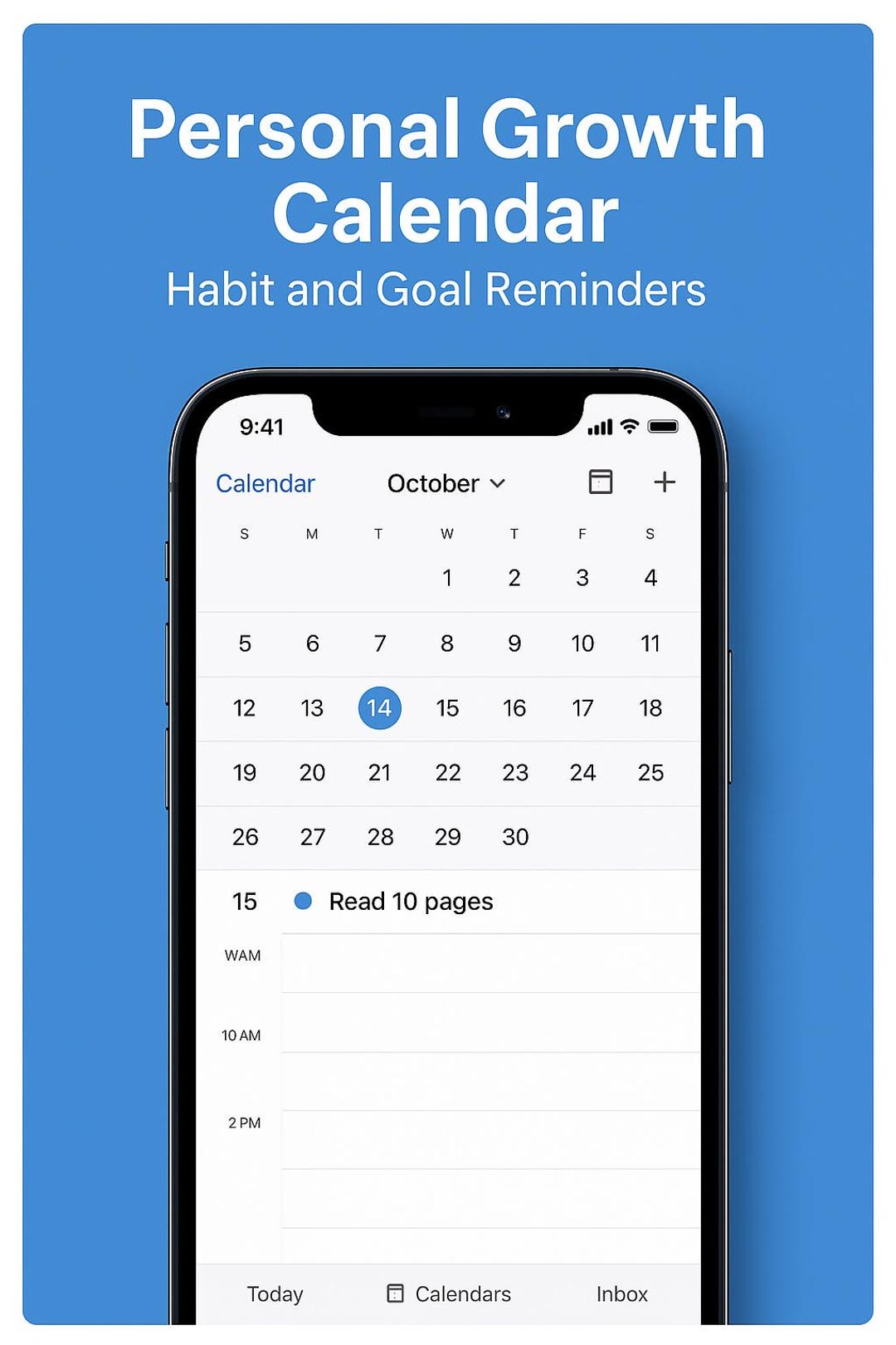 Personal Growth Calendar | Habit Tracker and Goal Planner for Apple ...