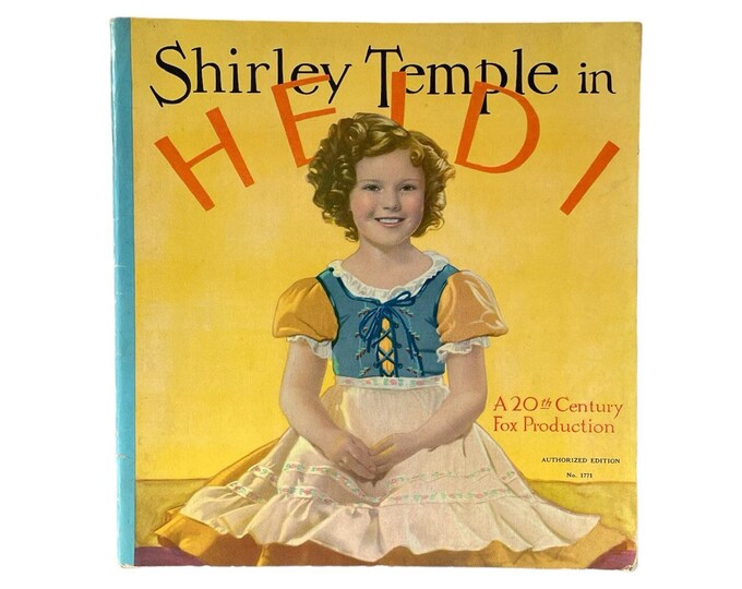 Shirley Temple in Heidi Book Authorized Edition 1937 - Etsy