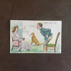 Vintage 1905 R.F. Outcault Comic Postcard Are You On | Etsy