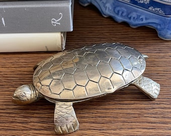 Brass Turtle Trinket Box - Etsy