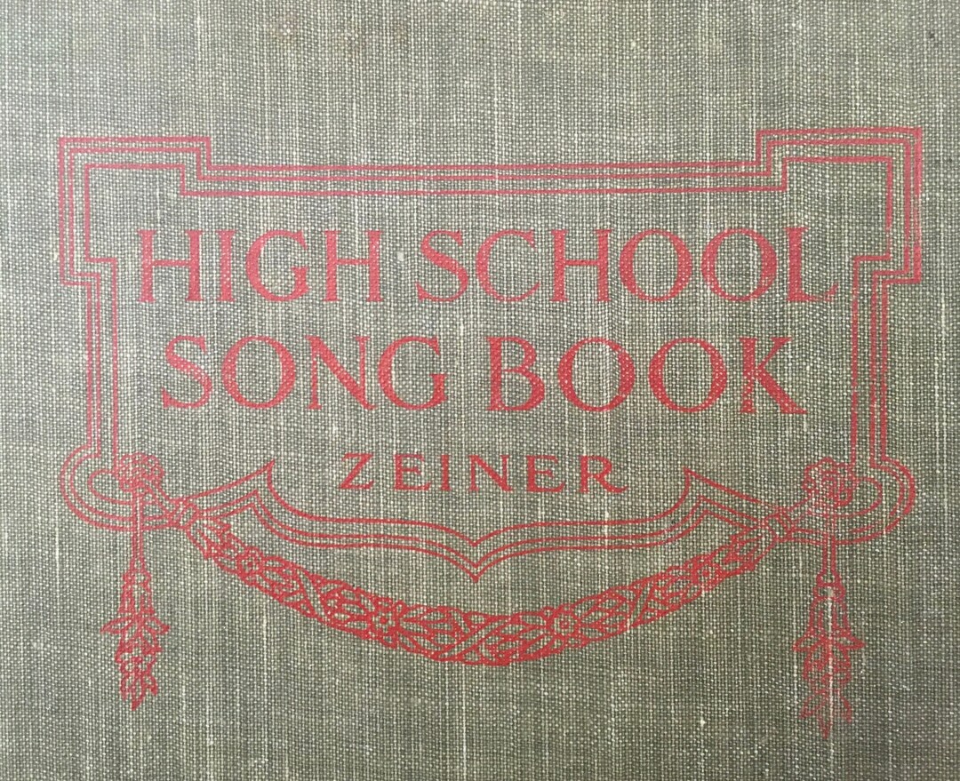 1909 High School Song Book 1909 Edward J. A. Zeiner - Etsy