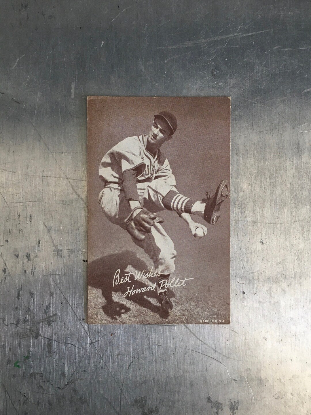 1940s Baseball Card Howard Pollet Exhibition Salutation Card - Etsy