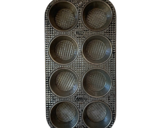 Vintage 1950s EKCO Waffle Pattern Muffin Tin - Etsy