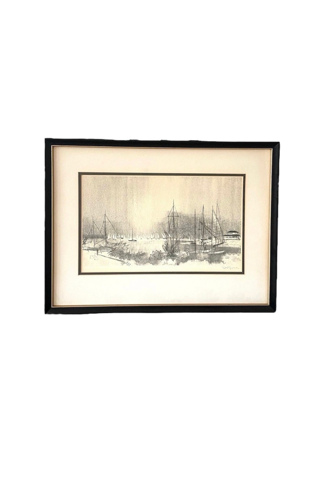 Joe Jones Original Signed Lithograph Regatta 1952 - Etsy