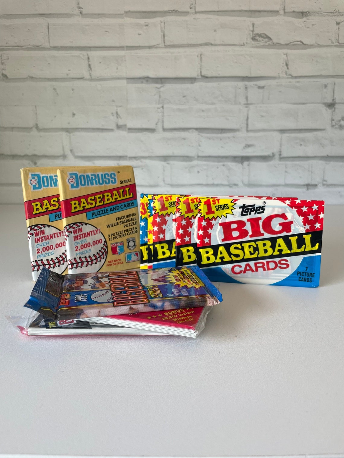 102 Vintage Unopened Baseball Cards In 10 Packs 1989-1994 - Etsy