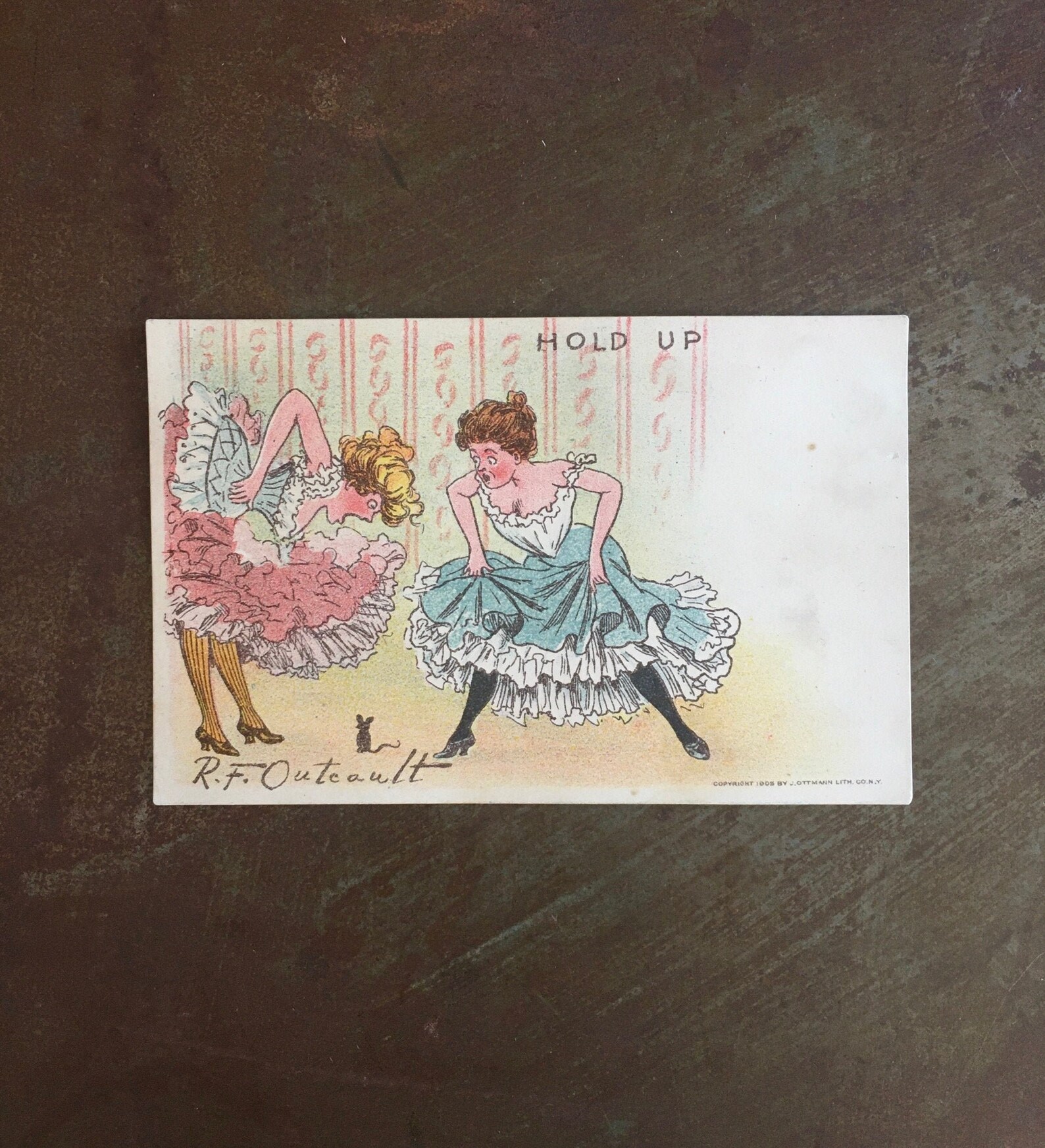 Vintage 1905 R.F. Outcault Comic Postcard Hold Up - Etsy