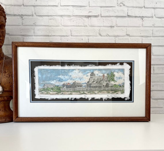 Signed Aquatint Etching by Mary Kaye Umberger Chicamacomico - Etsy