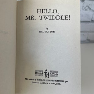 Hello Mr. Twiddle Children's Book Enid Blyton 1968 - Etsy