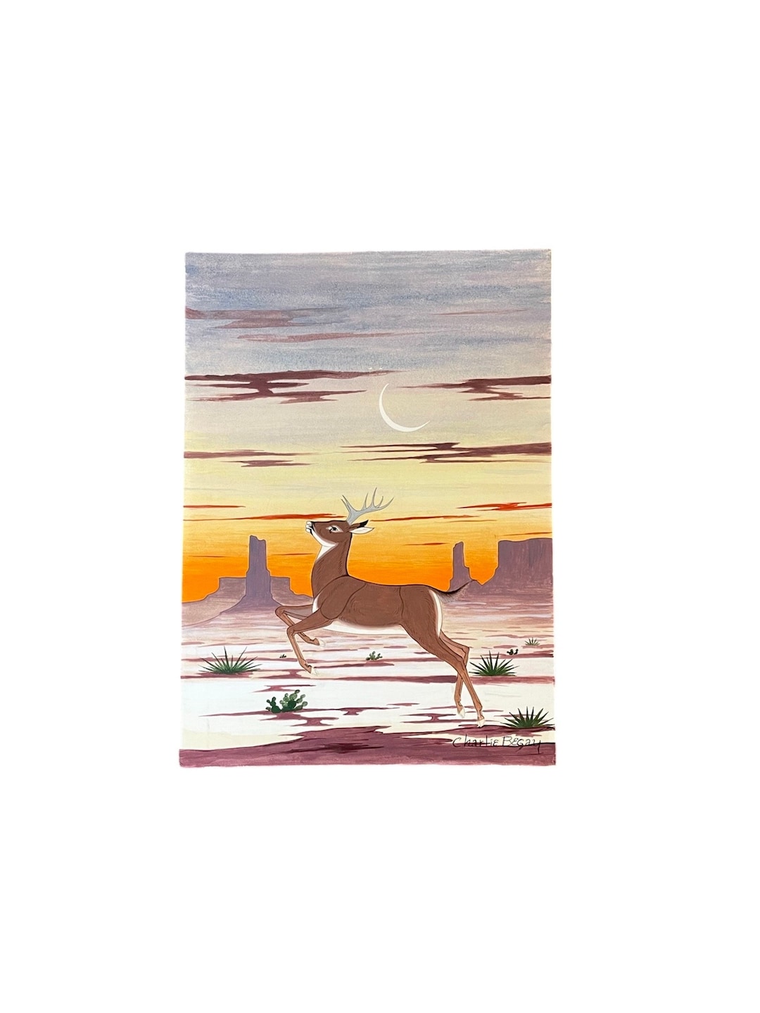 Charlie Begay Signed Watercolor Navajo Artist - Etsy