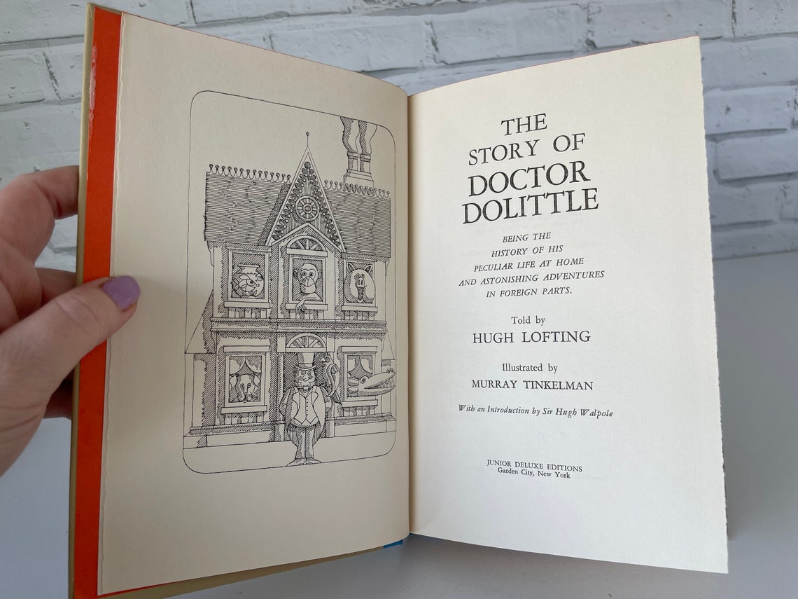 The Story of Doctor Dolittle Book by Hugh Lofting - Etsy