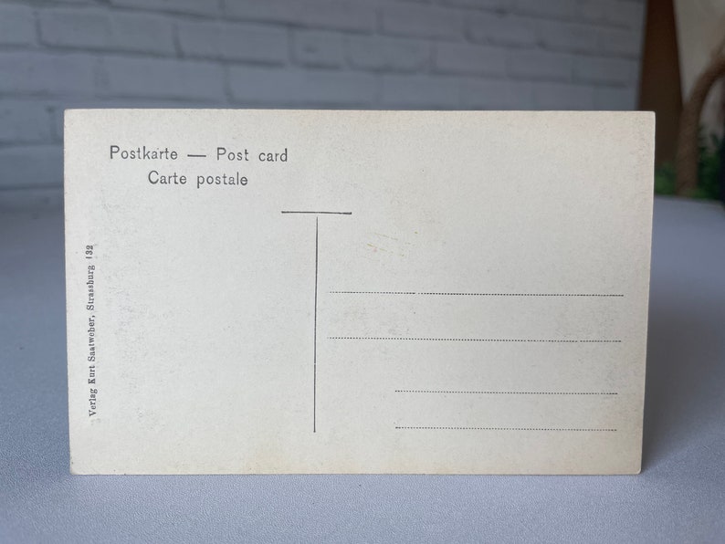 Vintage Postcard Traditional German Costume Tinted Photograph - Etsy