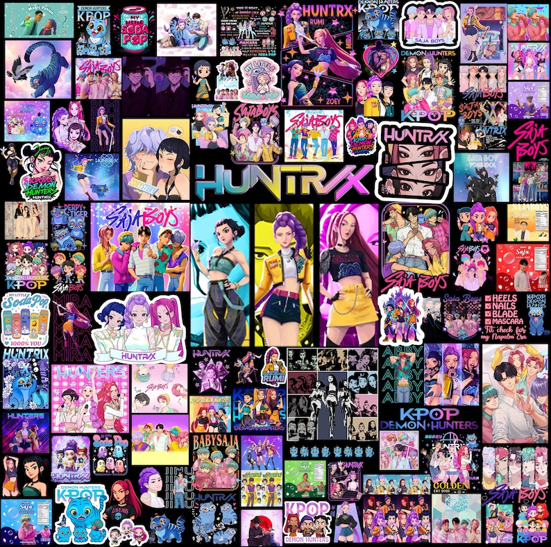 Premium Kpop Demon Hunter PNG Bundle – 400+ Exclusive Saja Boys ...
