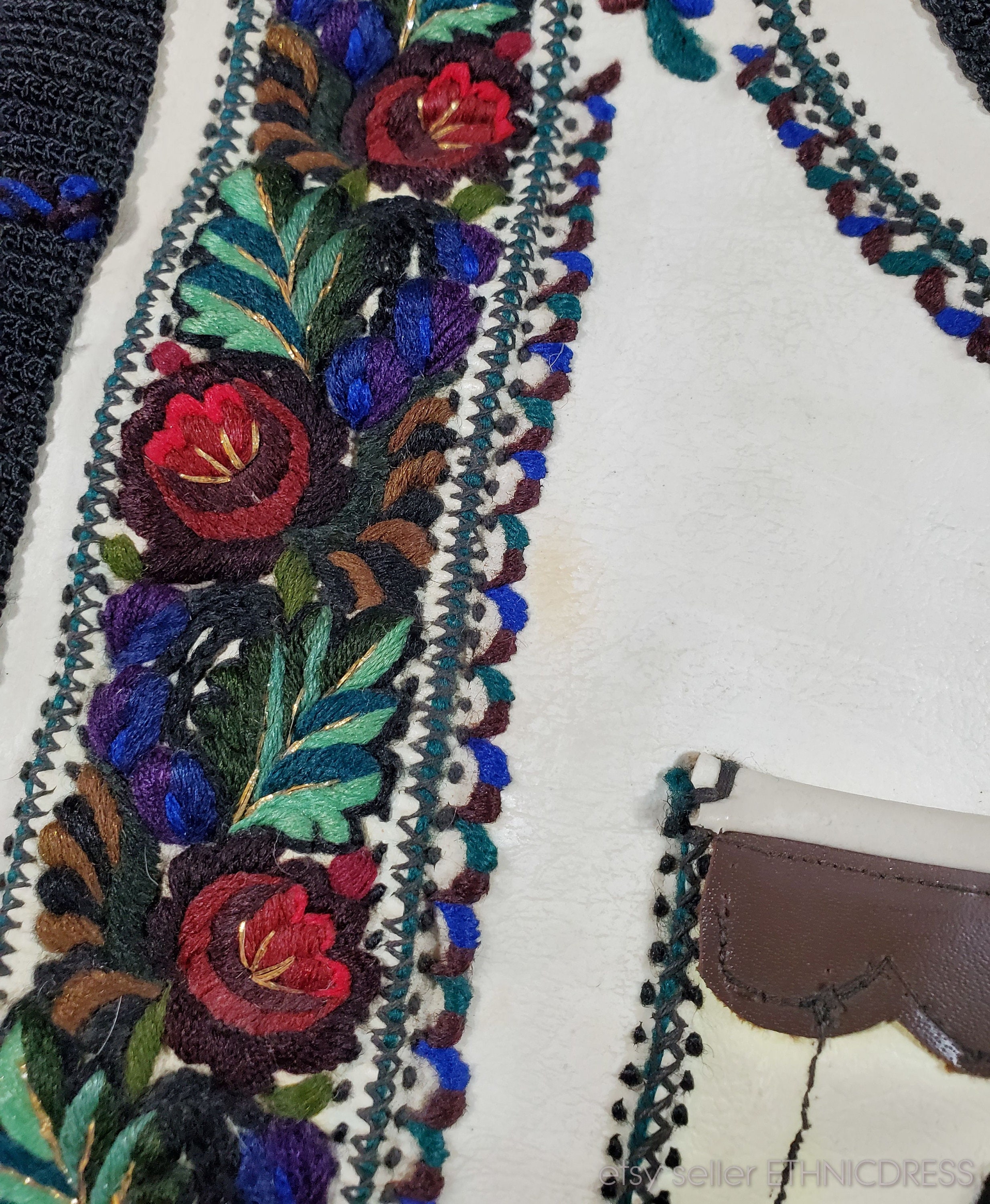 Vintage Romanian Folk Costume Vest Handmade in 1971 | Traditional ...