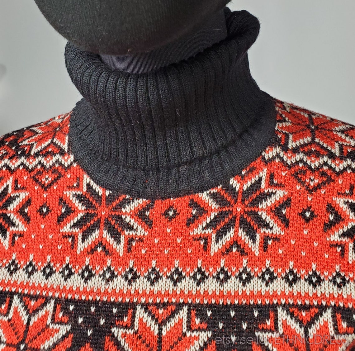 Vintage Festive Holiday Sweater From Ukraine Soviet Era - Etsy Israel