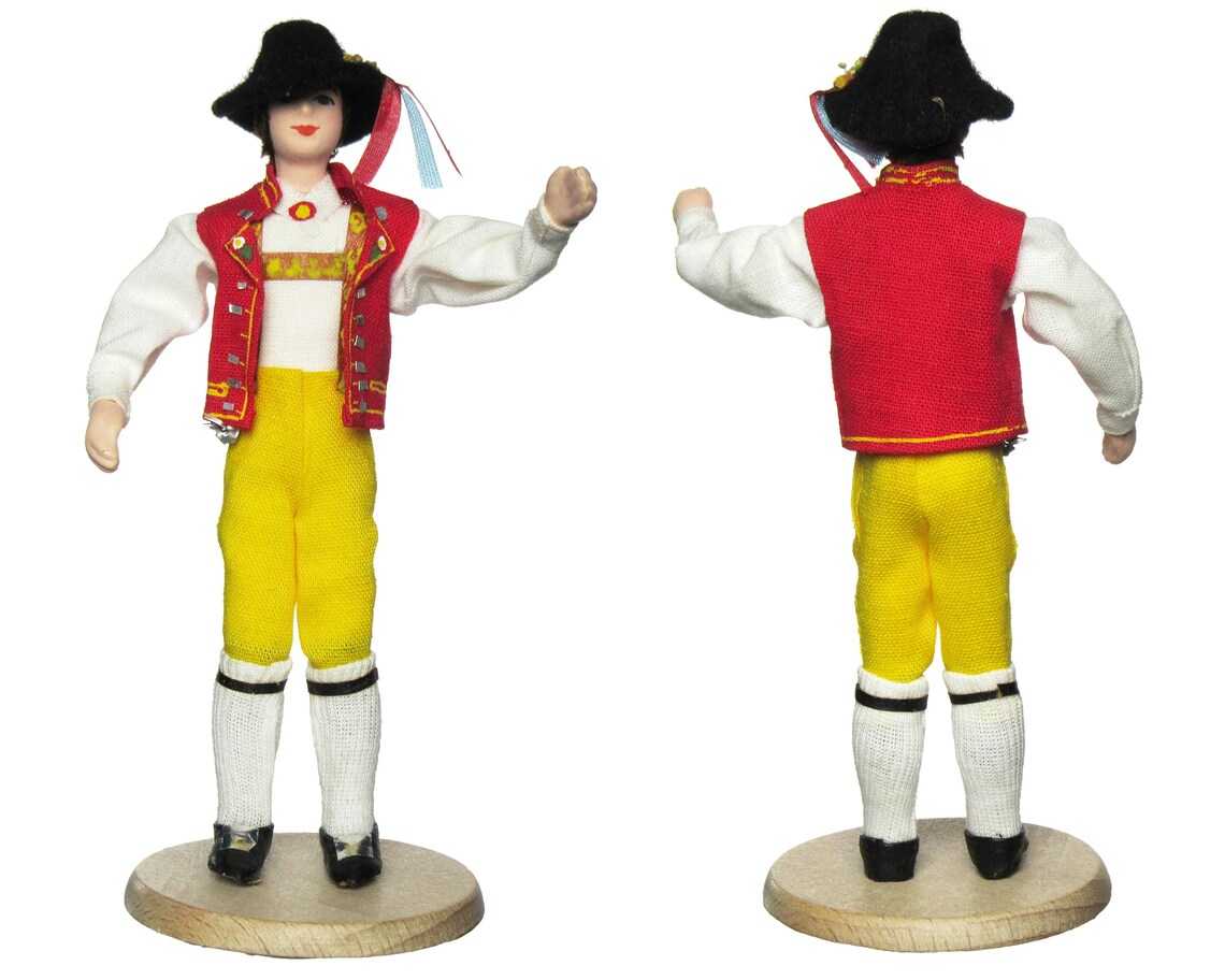 European Folk Costume Doll From Appenzell, Switzerland | Traditional ...