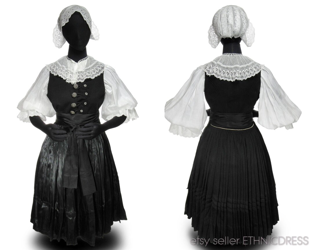 Vintage Lady's Folk Costume From Myjava, Slovakia Traditional Folklore ...