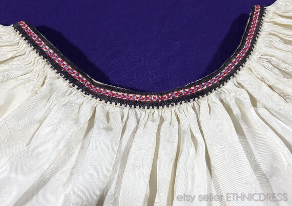 Vintage Rusyn girl's folk costume blouse from Velky L… - Gem