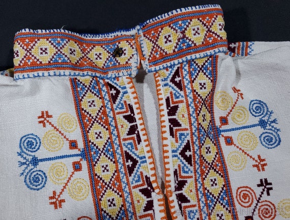 Rare Slovak folk costume man's shirt from Zliechov, S… - Gem