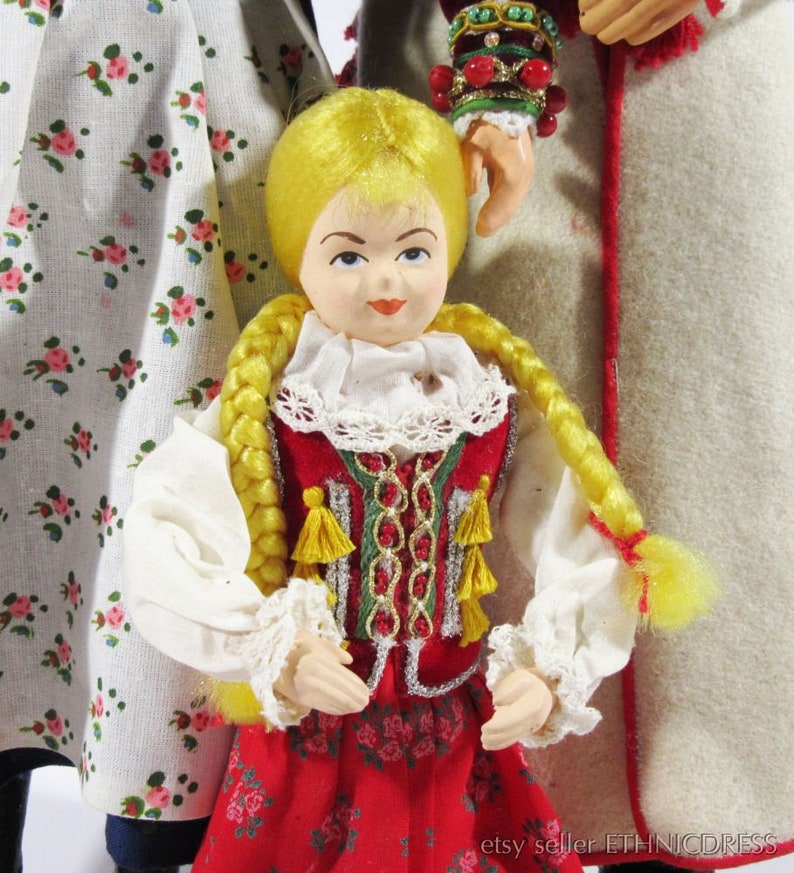 Large 20" Traditional Folk Costume Art Doll Set From Krakow, Poland ...