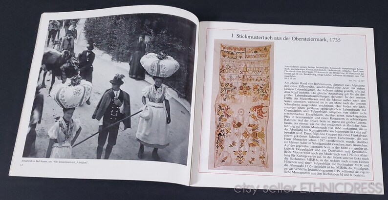 BOOK German Peasant Embroidery Patterns From Styria | Charted Cross ...