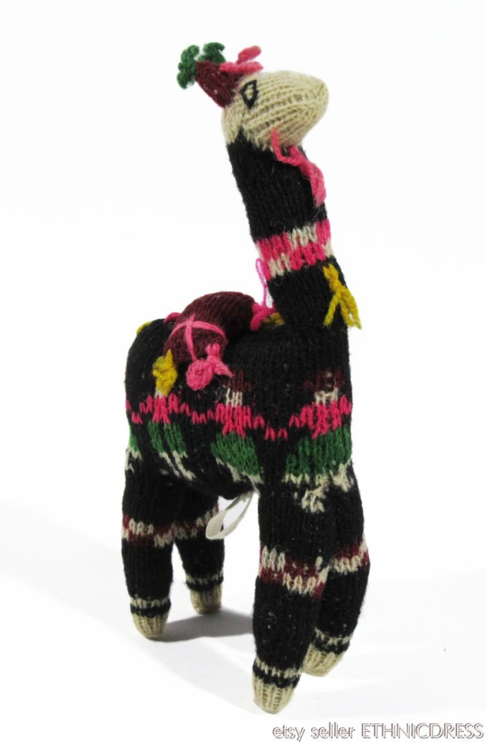 Super sweet vintage handmade llama toy from Peru | Etsy
