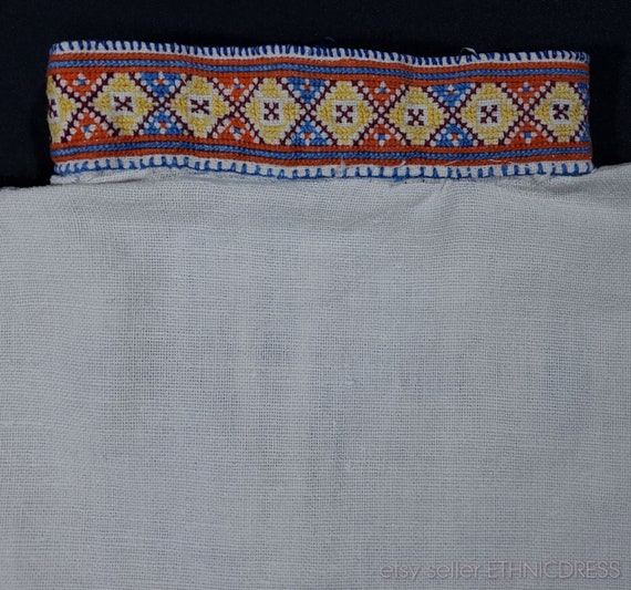 Rare Slovak folk costume man's shirt from Zliechov, S… - Gem