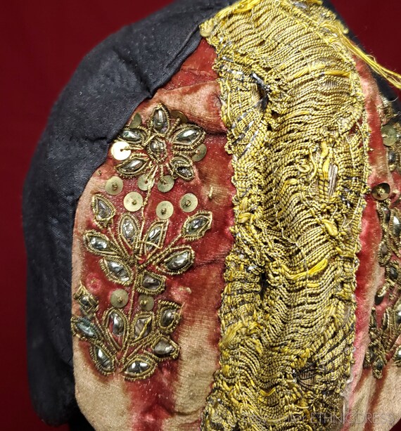 Antique Austrian folk costume headdress cap from Karn… - Gem