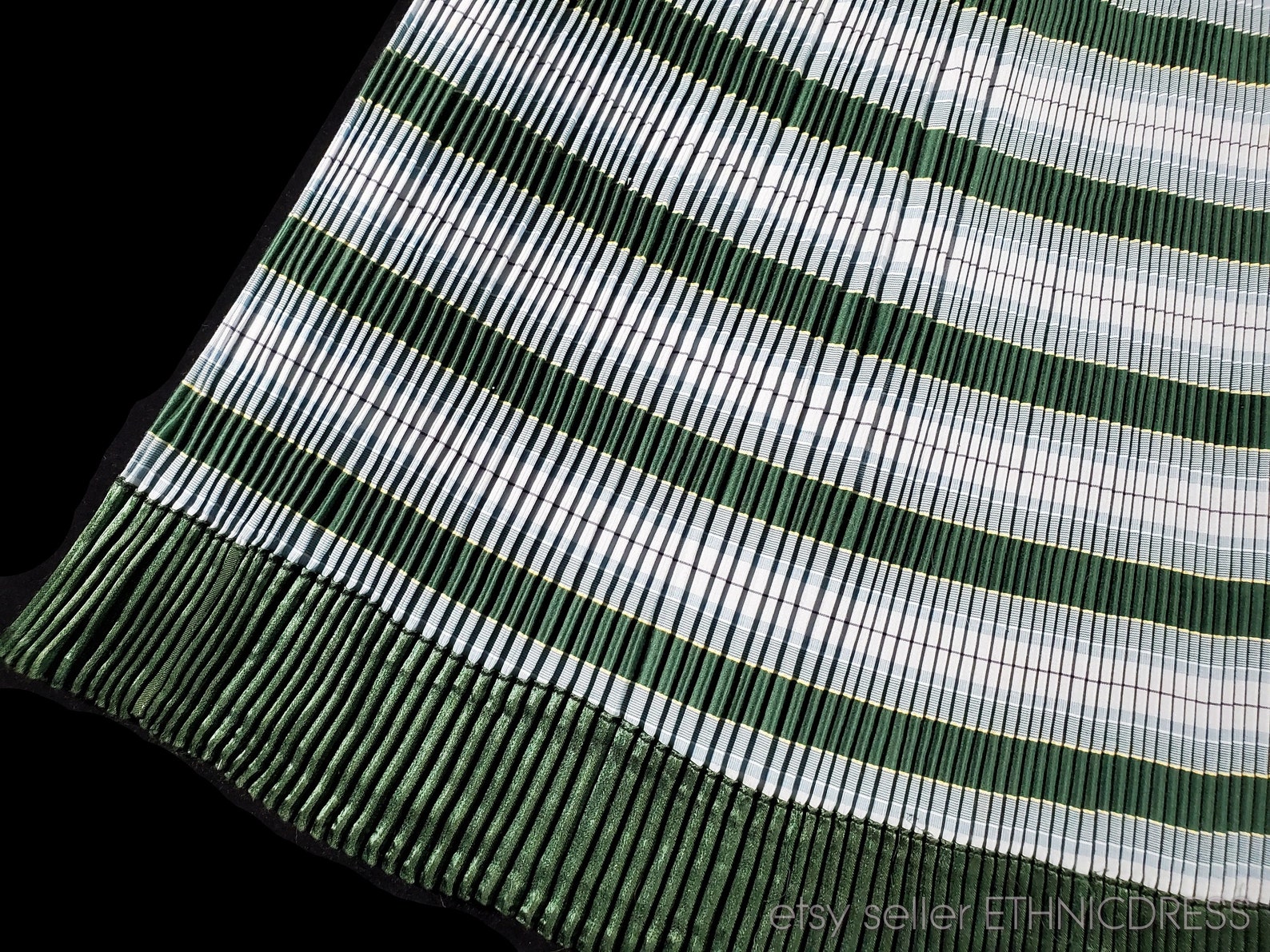 Vintage Rusyn Folk Costume Skirt From Sumiac, Slovakia | Striped Blue ...