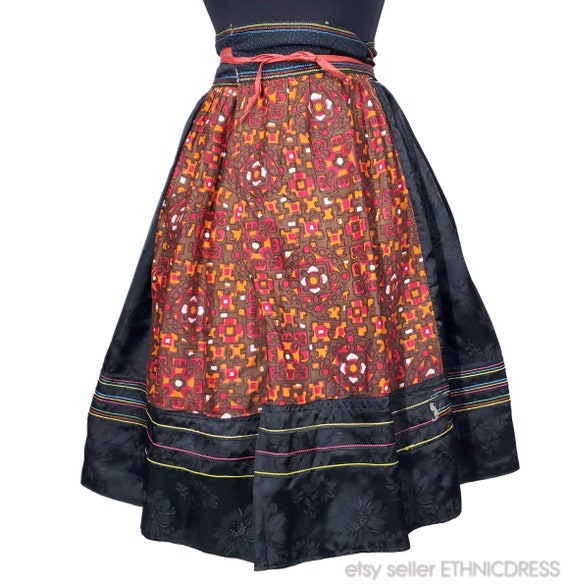 Vintage Rusyn folk costume skirt & apron set from Baj… - Gem