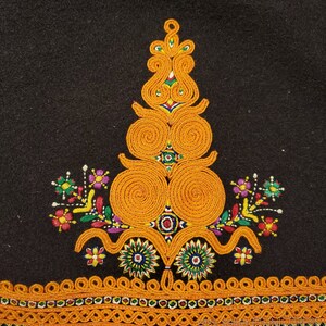 REMARKABLE Croatian Folk Costume Jacket Zagreb Prigorje | Brown Wool ...