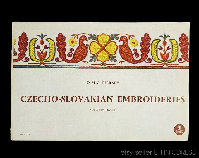 BOOK Czech & Slovak Folk Embroidery Patterns DMC Floss Design ...