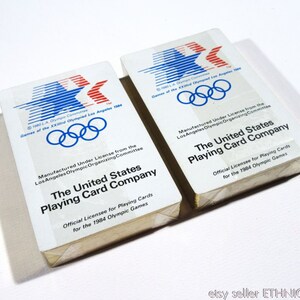 Vintage Treasure! Two Decks of Unopened Playing Cards From 23rd Olympic ...