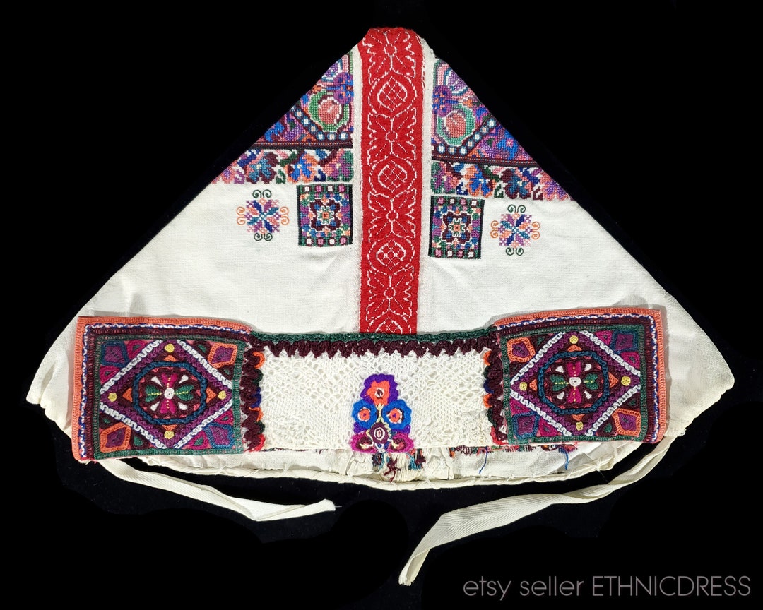 Antique Slovak Folk Costume Cap From Polomka Zavadka Horehronie Region ...