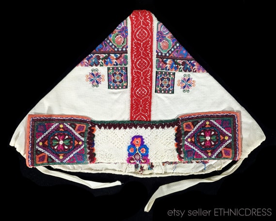 Antique Slovak Folk Costume Cap From Polomka Zavadka | Etsy