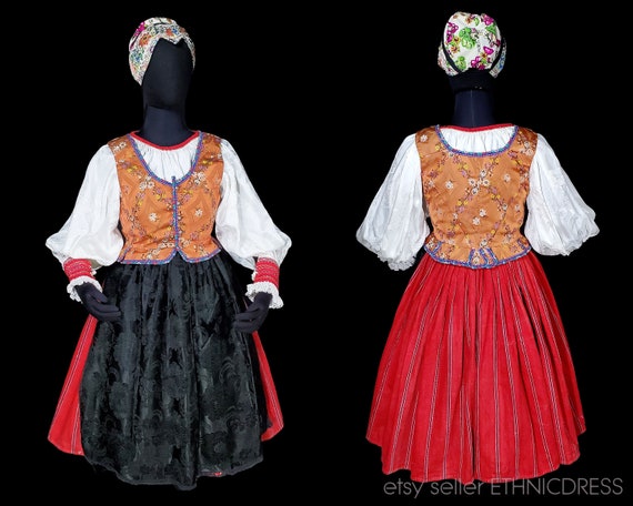 Rare Slovak Rusyn folk costume from Jarabina/Orjabyna… - Gem