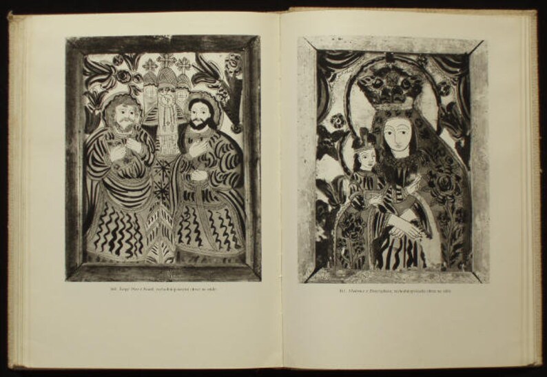 BOOK Polish Folk Painting on Glass Traditional Reverse - Etsy