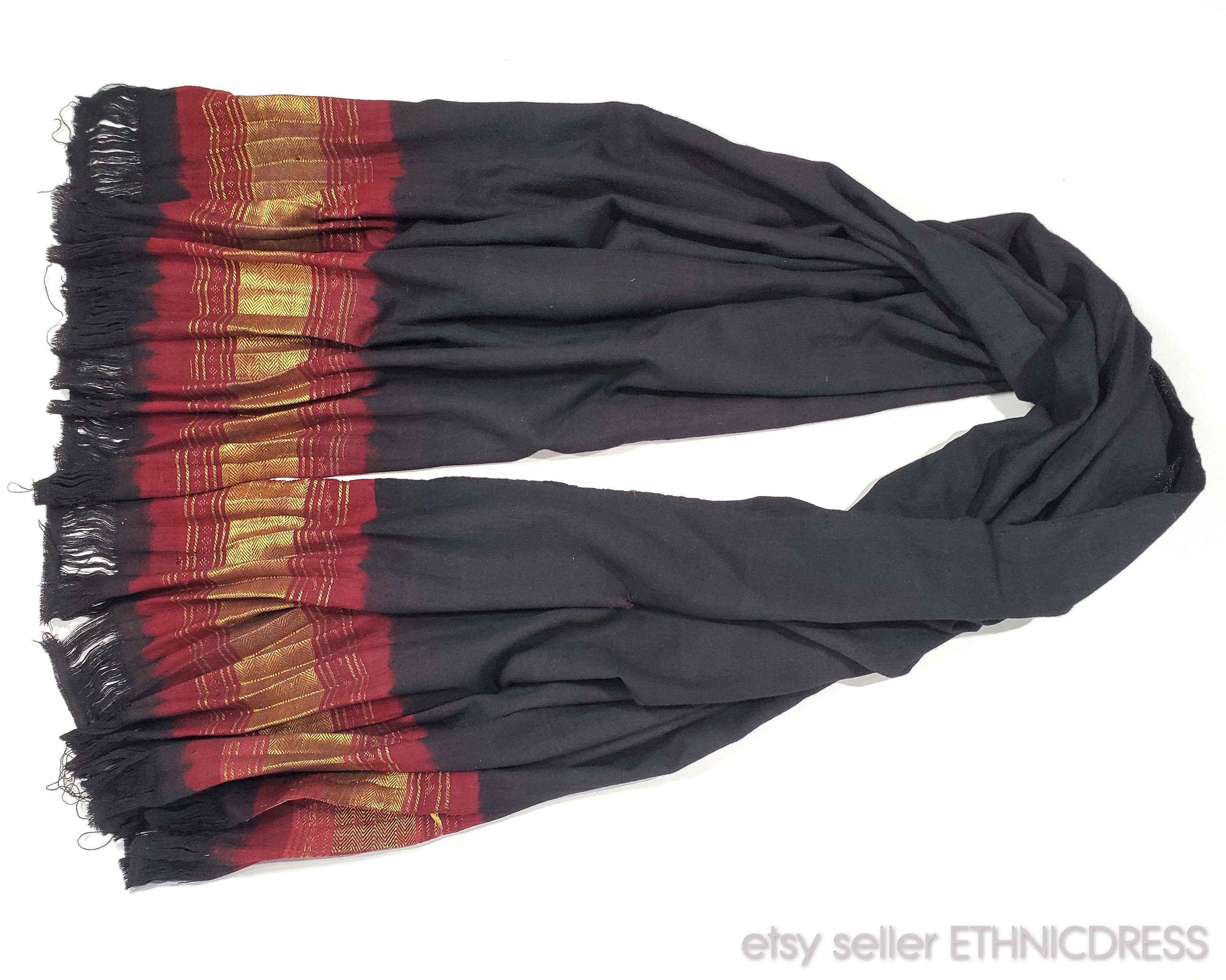 Vintage Indian Wool & Metallic Woven Textile India Ethnic - Etsy