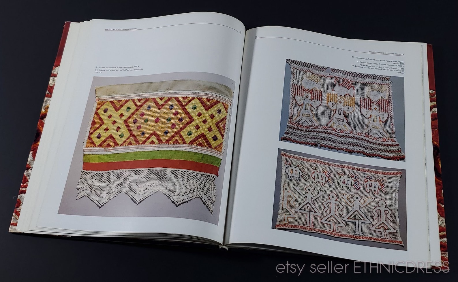 BOOK Russian Folk Embroidery in Tver Region Antique Ethnic - Etsy