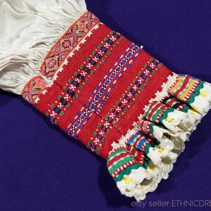 Vintage Rusyn Girl's Folk Costume Blouse From Velky Lipnik, Slovakia ...