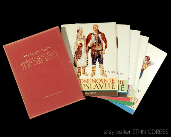 BOOK SET Collection of 84 Illustrated Plates of Traditional | Etsy