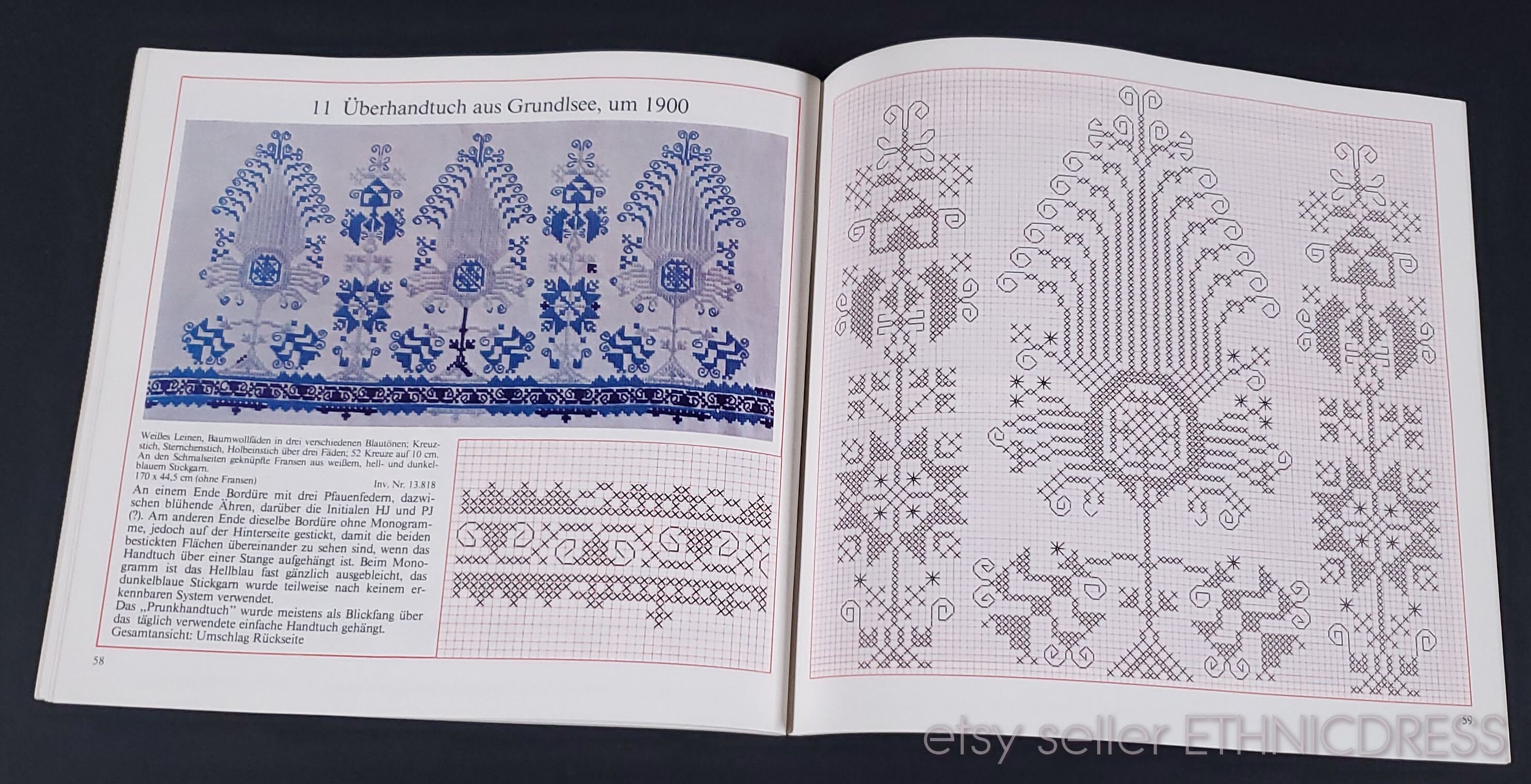 BOOK German Peasant Embroidery Patterns From Styria | Charted Cross ...