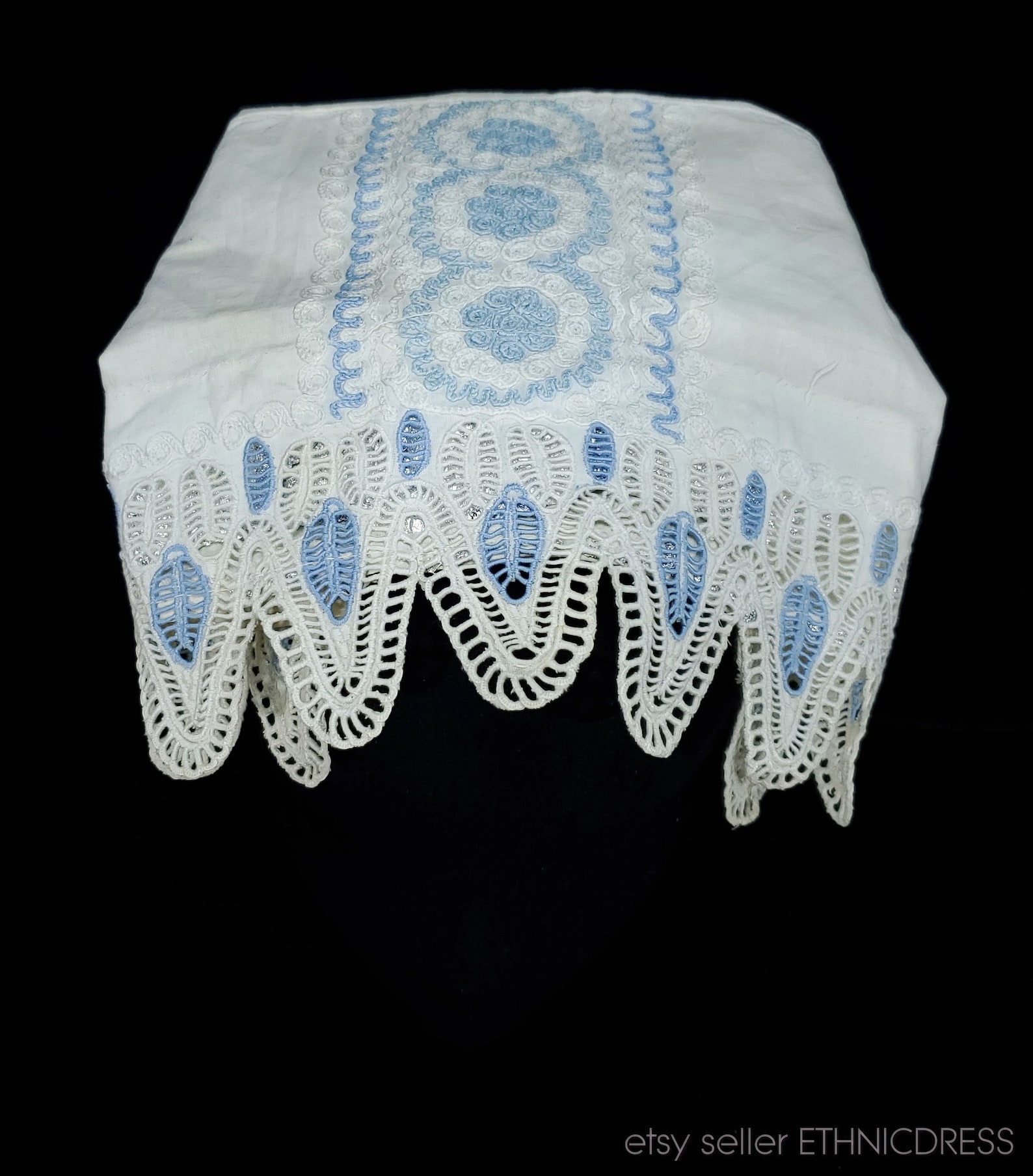 Vintage Slovak Folk Costume Cap From Krakovany Piestany Region | White ...