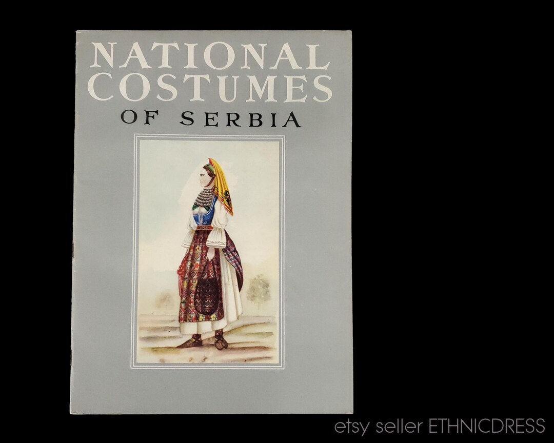 BOOK National Costumes of Serbia - Antique Watercolor Paintings by ...