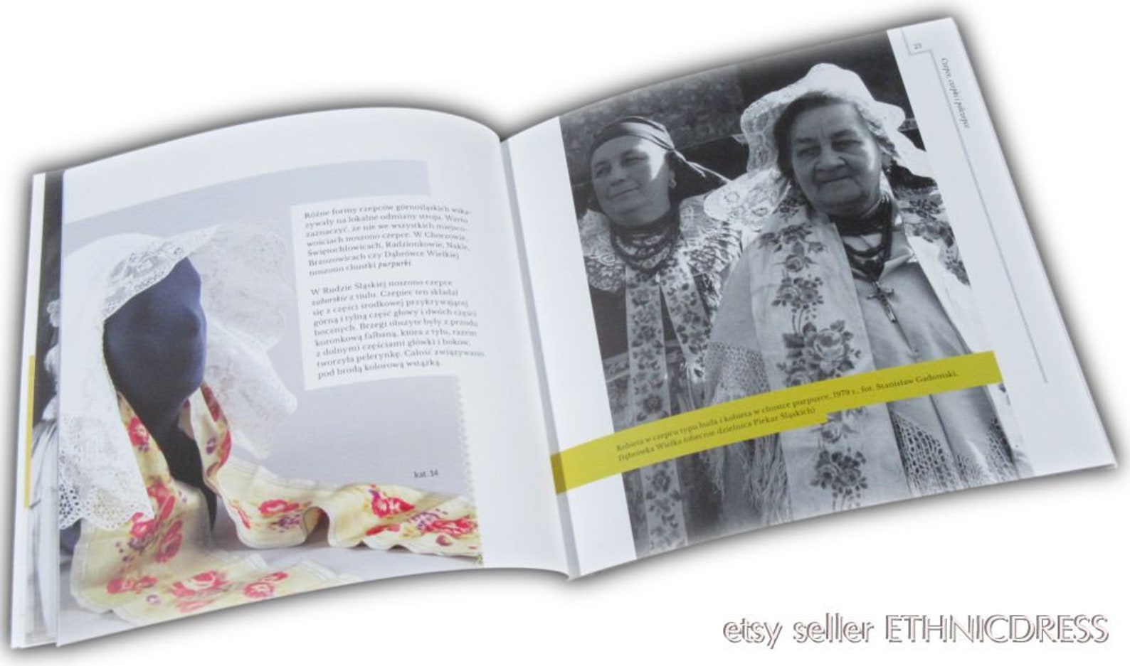 BOOK Polish Traditional Folk Costume Headdress - Women's Bonnet Cap Hat ...