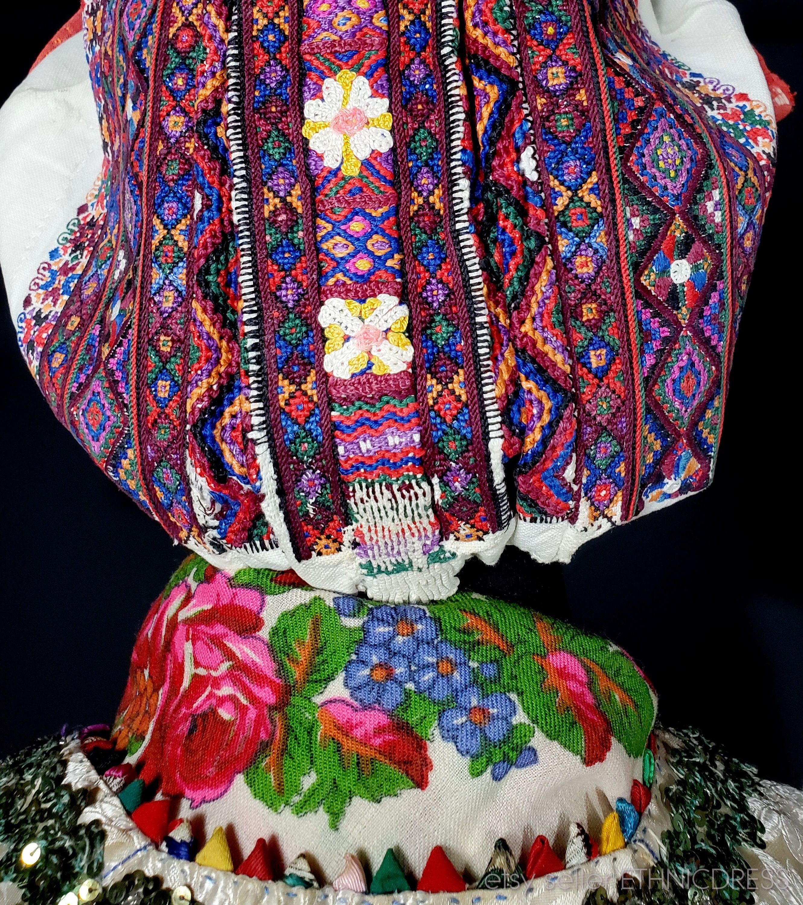 Vintage Slovak Folk Costume From Polomka Zavadka, Slovakia | Handmade ...